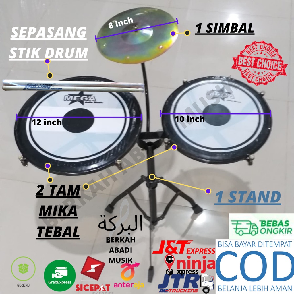 Jual tamtam drum 2 drum tam tam dram tamtam tam tam dram anak drum anak ...