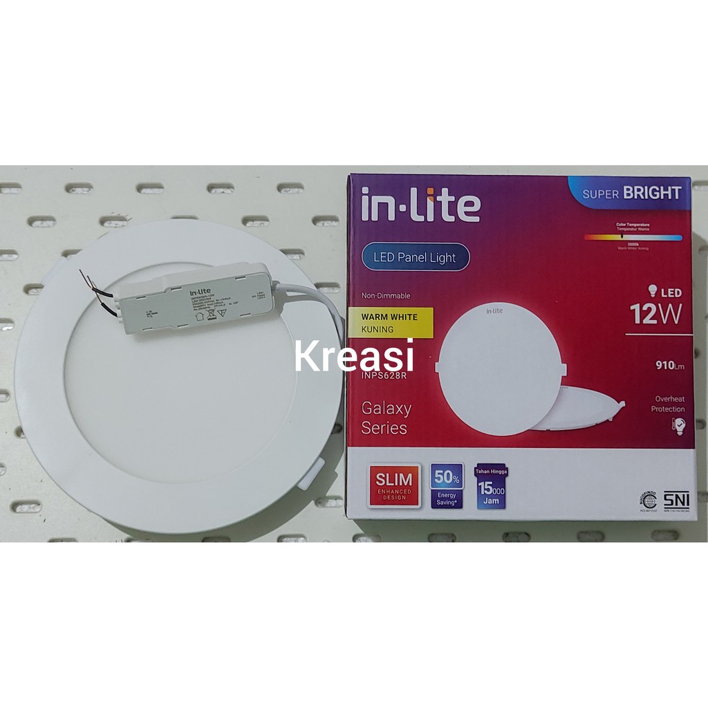 Jual INLITE DOWNLIGHT LED PANEL LAMPU INBOW 12W IN-LITE INPS628R - KUNING | Shopee Indonesia
