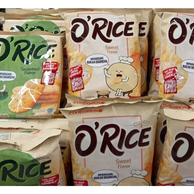 Jual O rice crackers original/seaweed 14s | Shopee Indonesia