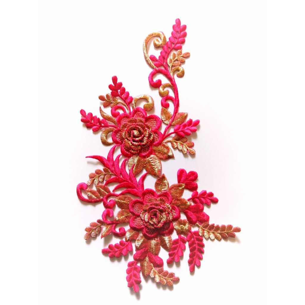 Jual RENDA BORDIR TEMPEL BUNGA 3D BUNGA KECIL | Shopee Indonesia