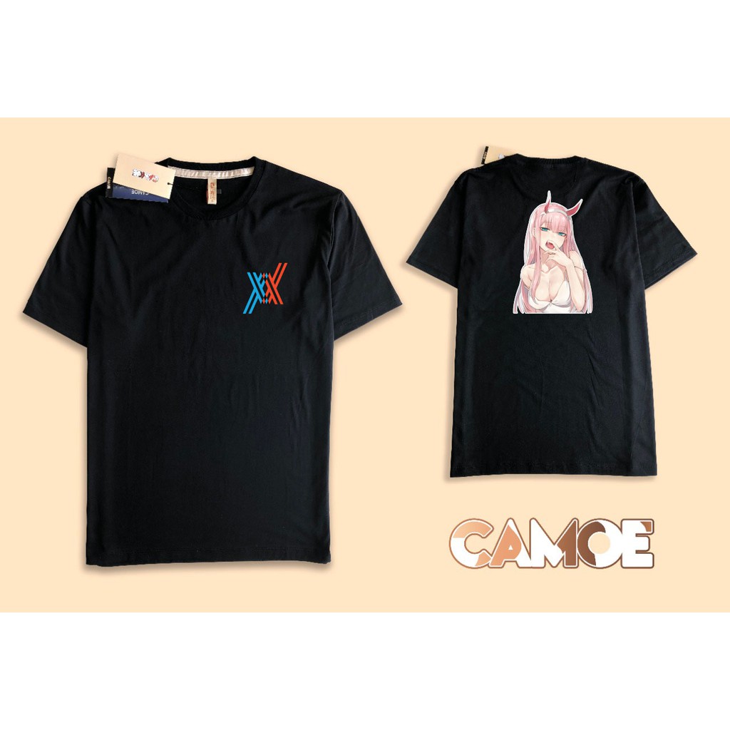 Jual Baju Kaos Tshirt Premium Zero two XX rabbit Darling in the franxx full | Shopee Indonesia