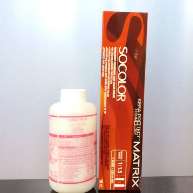 Jual Paket Matrix Socolour Semir Pewarna Rambut + Oxydant / Developer ...