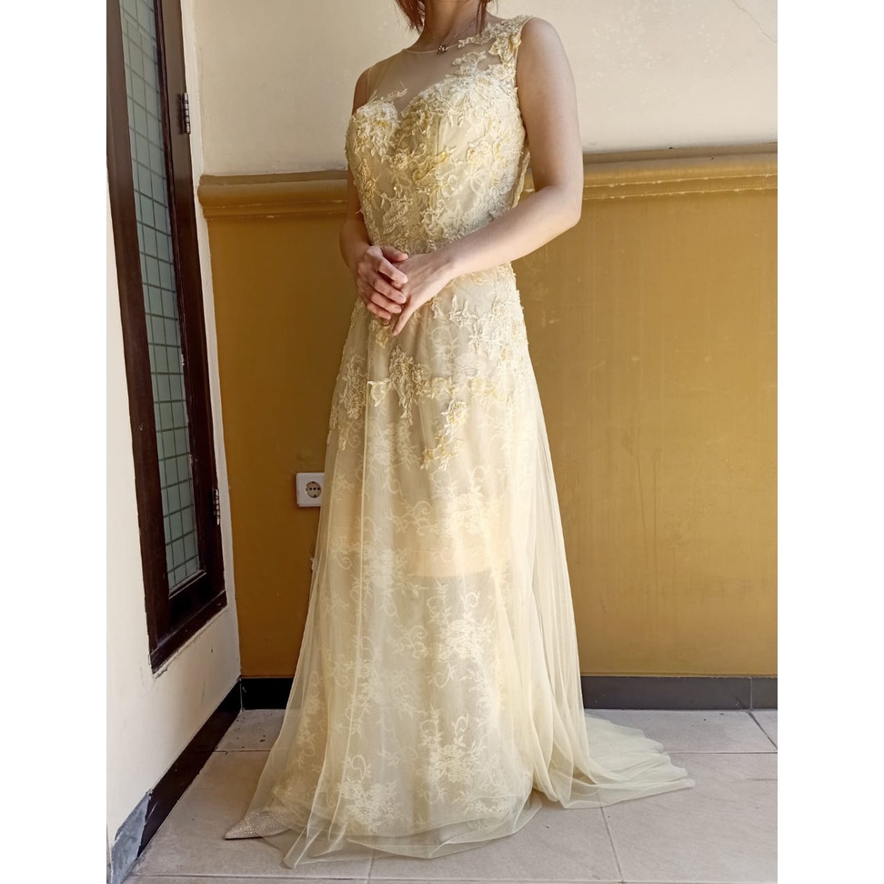Jual Gaun Pesta Kuning | Shopee Indonesia