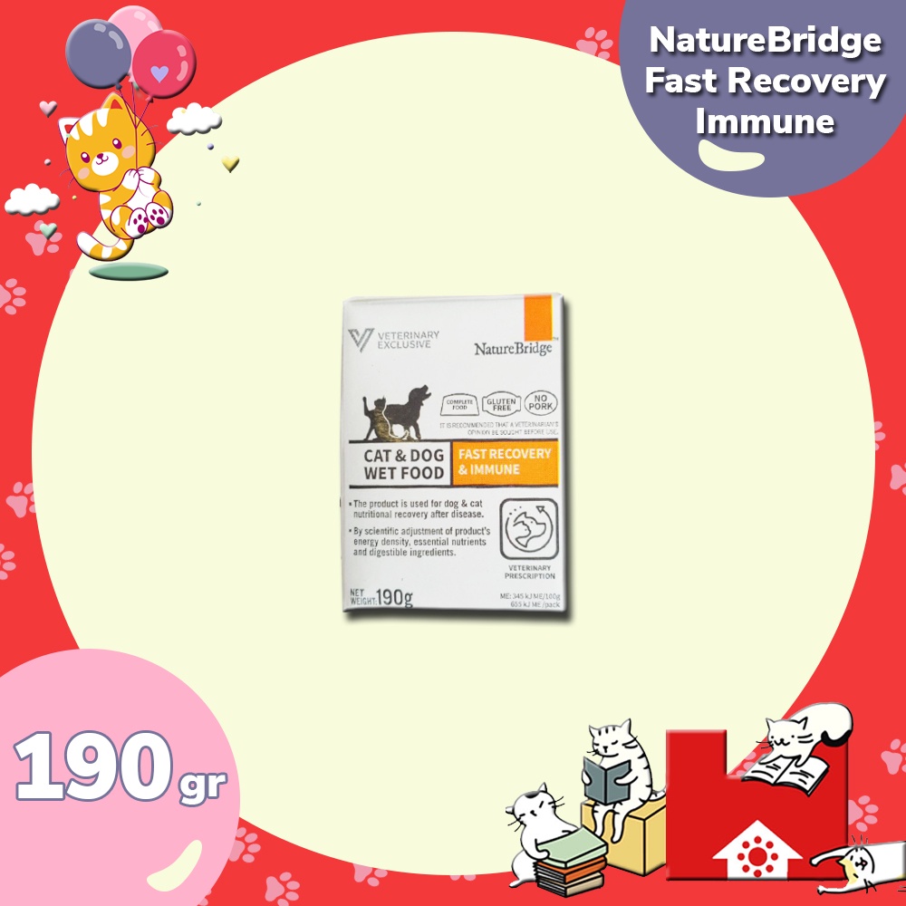 Jual Promo Nature Bridge Fast Recovery & Immune 190gr - Makanan basah ...
