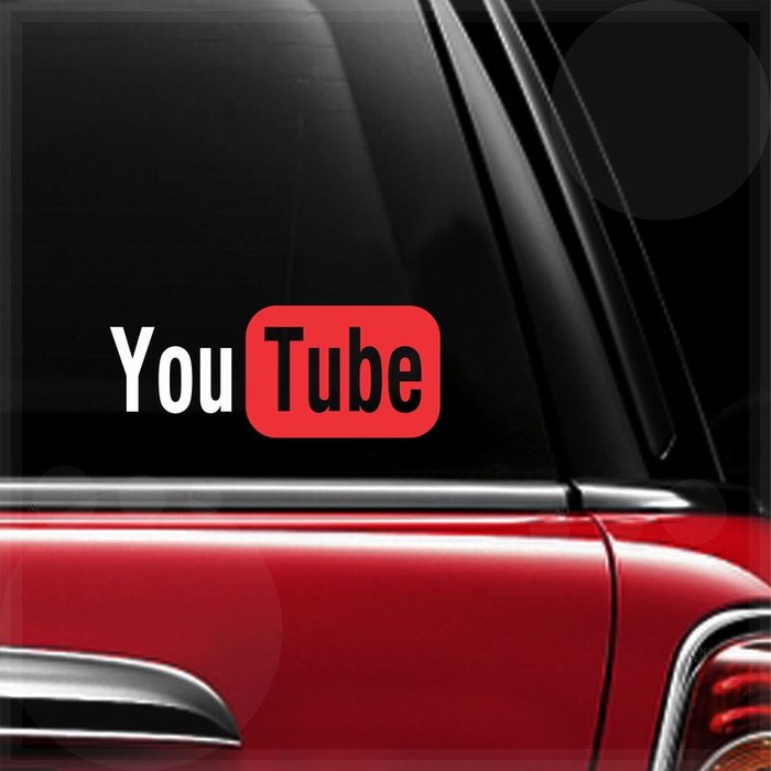 Jual Sticker Kaca Mobil You Tube Youtube Stiker Cutting Sticker Mobil ...