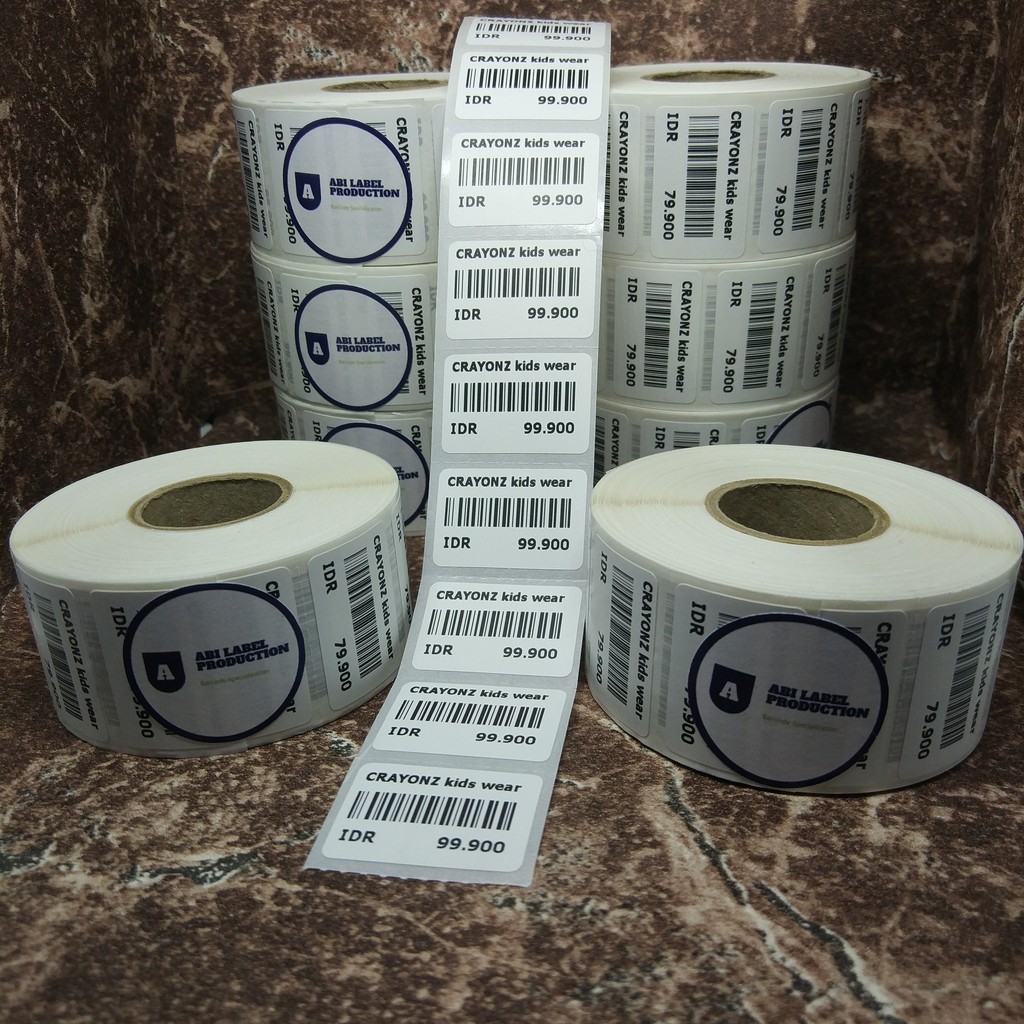 Jual CETAK LABEL HARGA 30x20mm / JASA CETAK LABEL BAHAN THERMAL 30x20 ...