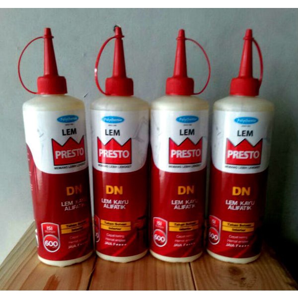 Jual LEM Kayu Putih PRESTO DN 600 Gram Lem Multiplek Mebel Furniture ...