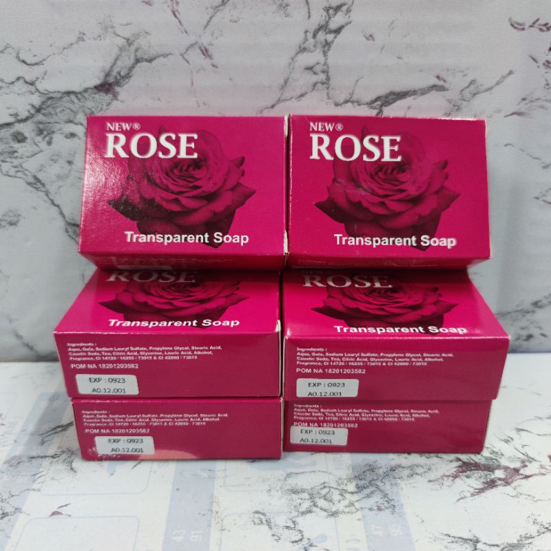 Jual SABUN ROSE ORI BPOM PER 6PCS, SABUN ROSE BATANG, NEW ROSE ...