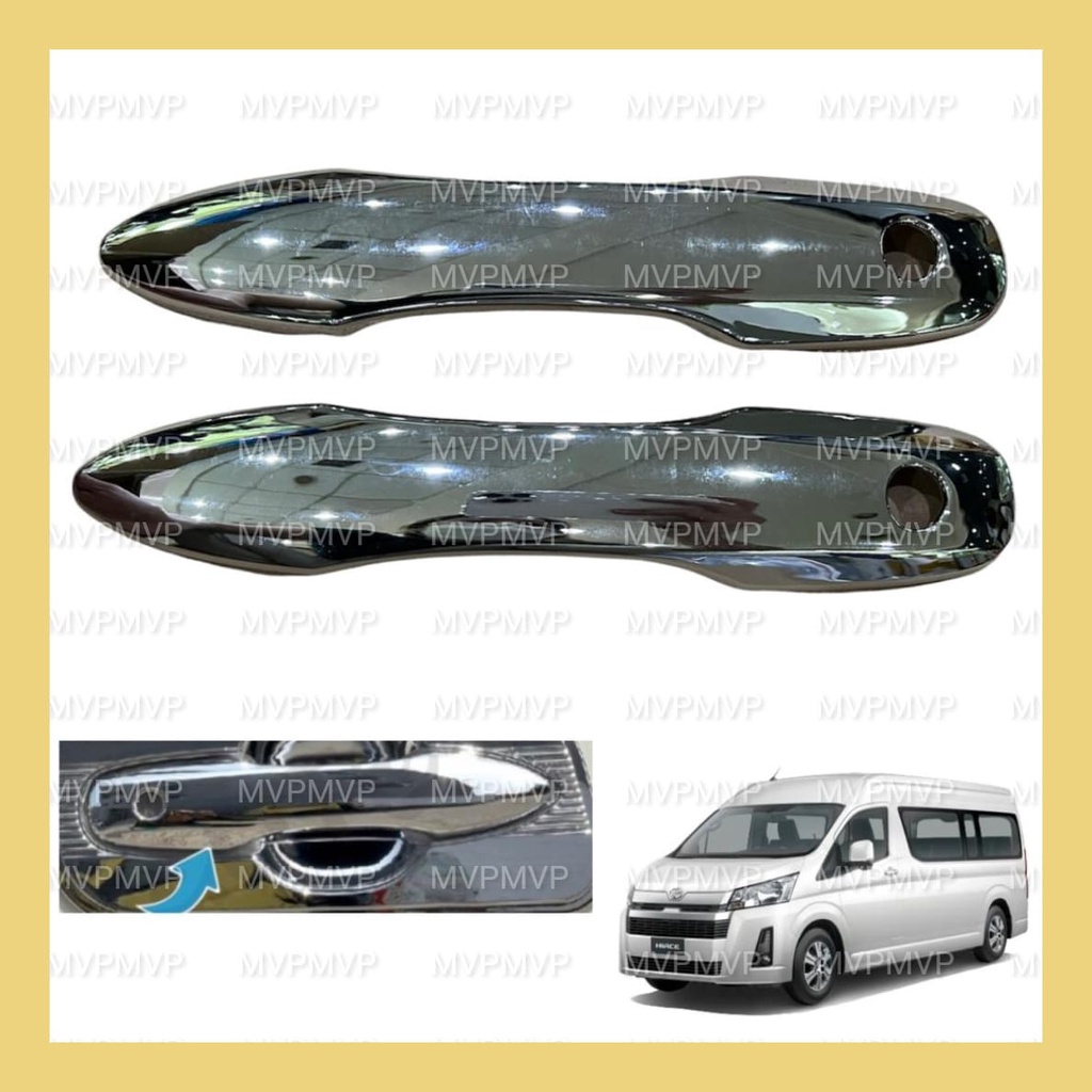 Jual Cover Handle Pintu Hiace 2020 2021 2022 up Chrome | Shopee Indonesia