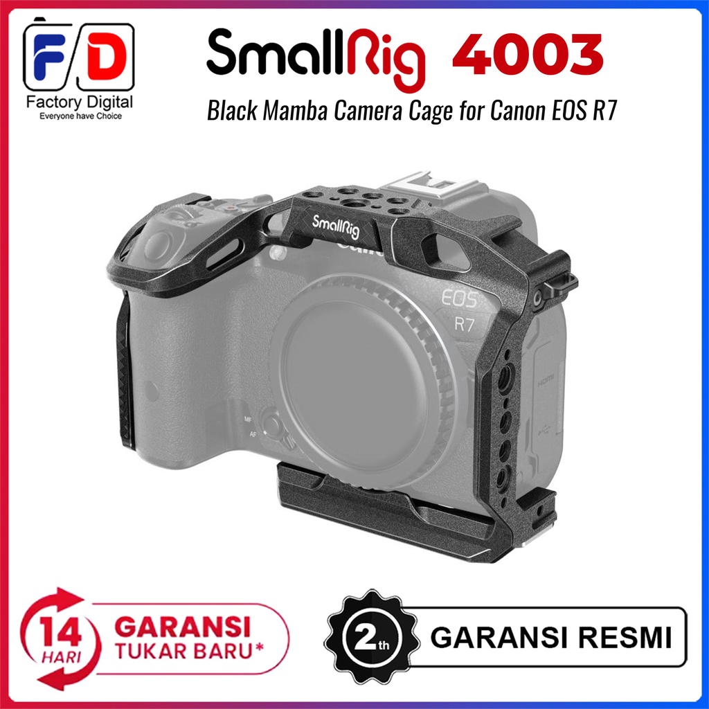 Jual SmallRig Black Mamba Camera Cage for Canon EOS R7 - Smallrig 4003 ...