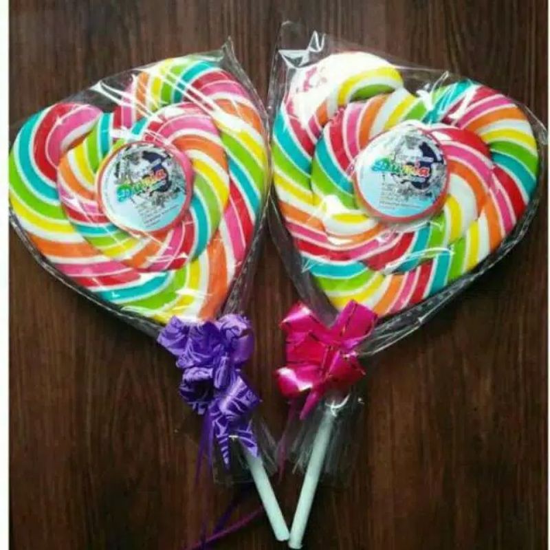 Jual Permen Lolipop Bentuk Love 7 Cm | Lolipop Candy Love 7 cm | Candy ...