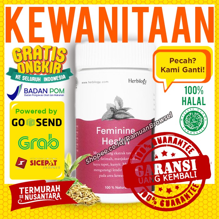 Jual Obat Kewanitaan Herbilogy Feminine Health Keputihan Isi 60 Kapsul ...