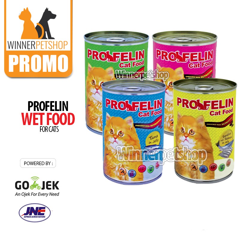 Jual Profelin Kaleng 400gr Makanan Kucing Basah / Profelin Wetfood ...