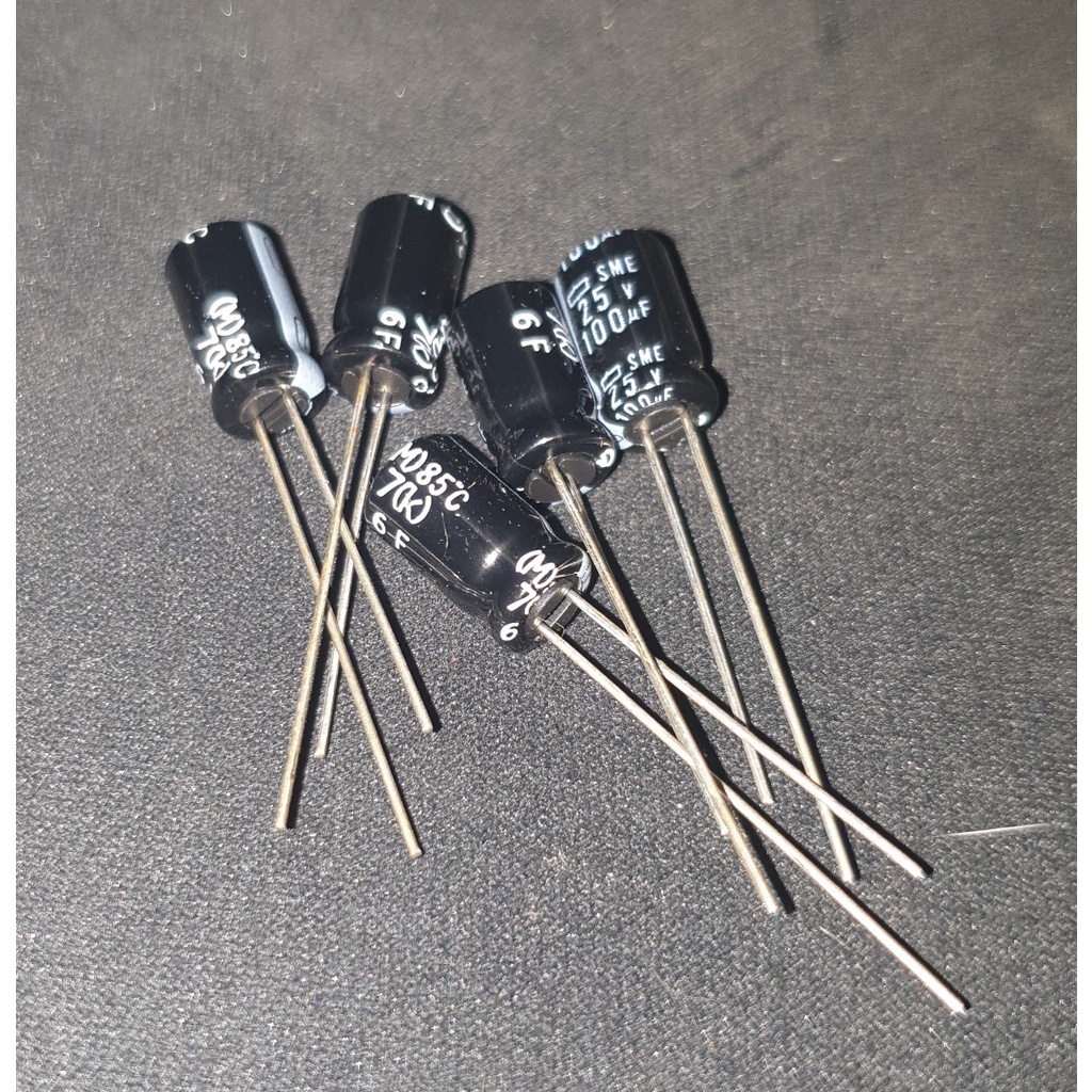 Jual Elco Capacitor 100uf 25v SME - Harga per 5 Pcs | Shopee Indonesia