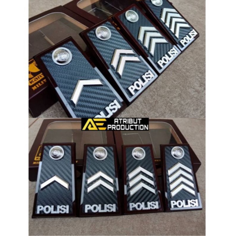 Jual Pangkat Polisi PDH Bripa Briptu Brigadir Bripka Aipda Aiptu Full ...