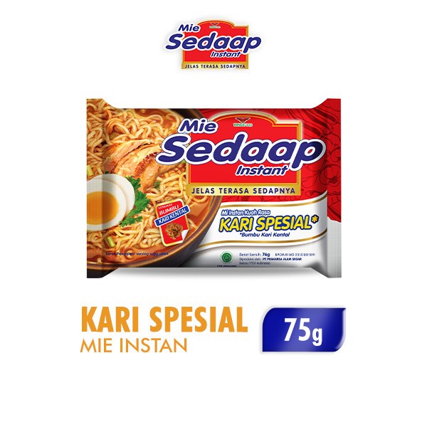 Jual Sedaap Mie Instan Kari Kental Spesial 75 gr ( 1 DUS ) | Shopee ...