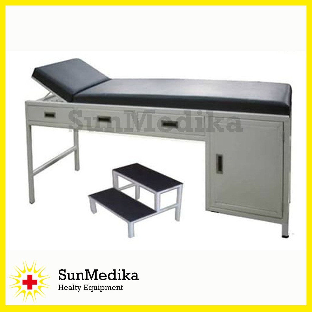 Jual Meja Periksa 1 Locker 3 Laci | Examination Table Medis Powder ...