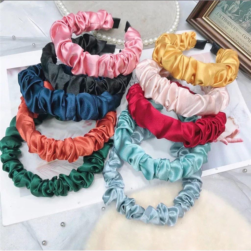Jual ACCS BANDO KERUT / BANDO NAGITA scrunchie headband polos motif ...