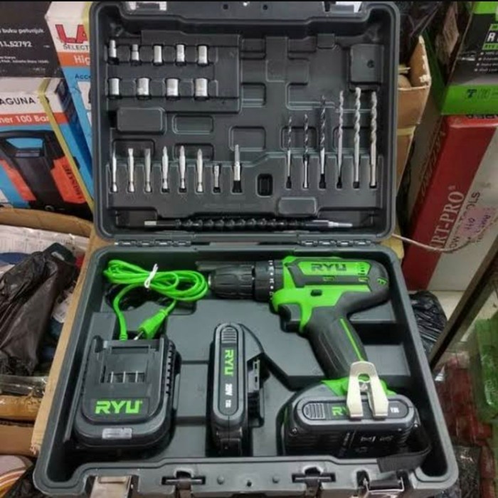 Jual Cordless Impact Drill RYU RCI20V RCI 20V - Bor Batere Baterai 20 ...
