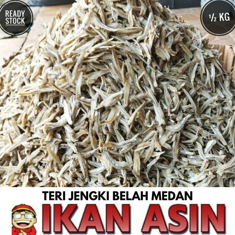 Jual TERI JENGKI BELAH / KACANG 500 gr cap TOKE BAGAN SIAPI API ...