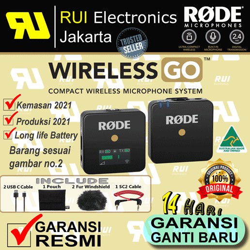 Jual RODE Wireless GO - COMPAQ WIRELESS MICROPHONE SYSTEM | Shopee ...