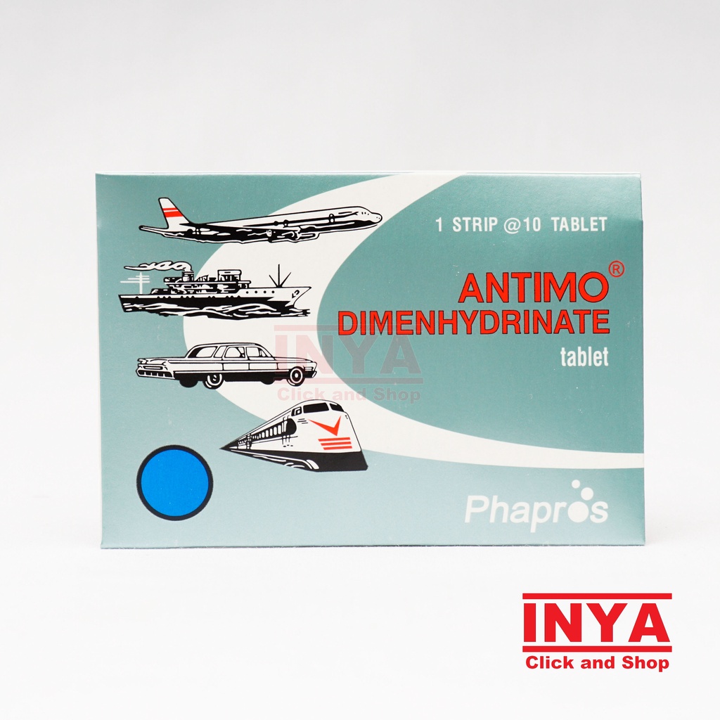 Jual ANTIMO DIMENHYDRINATE PHAPROS 10 Tablet - Obat Anti Mabuk ...