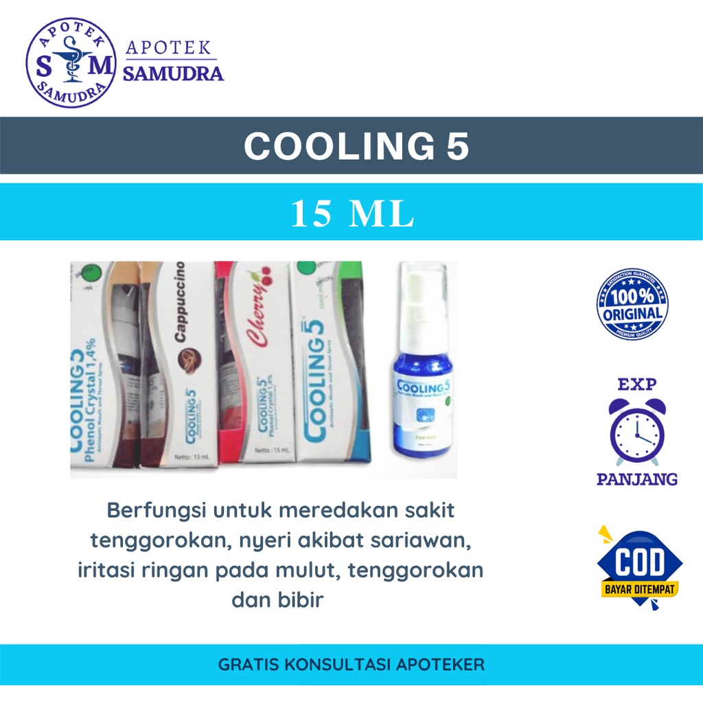 Jual COOLING 5 MOUTH SPRAY - 15 ML | Shopee Indonesia