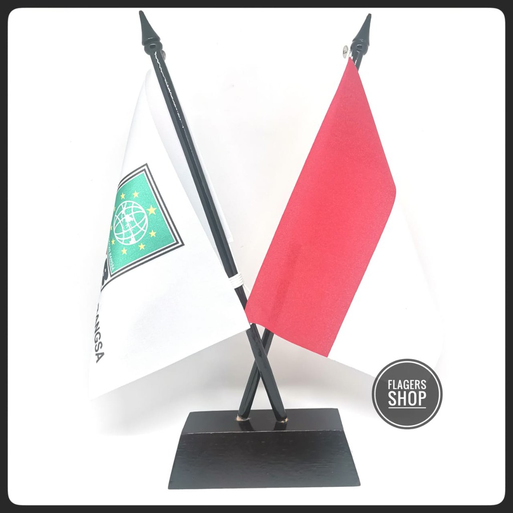 Jual Bendera Meja Indonesia - Partai PKB + Tiang Silang | Shopee Indonesia