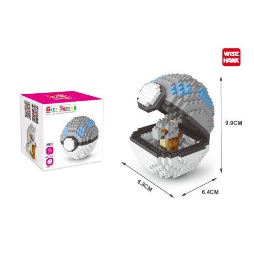 Jual Mini Nano Block Pokemon Pokeball Figure Mainan Wisehawk Balok ...