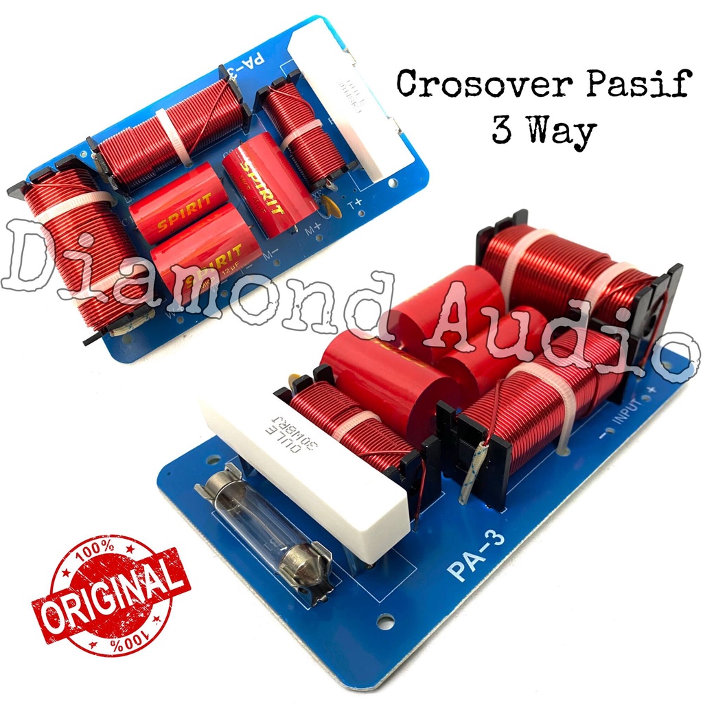 Jual Crossover Pasif 3 Way Spirit Untuk Speaker 10,12,15 Crosover ...