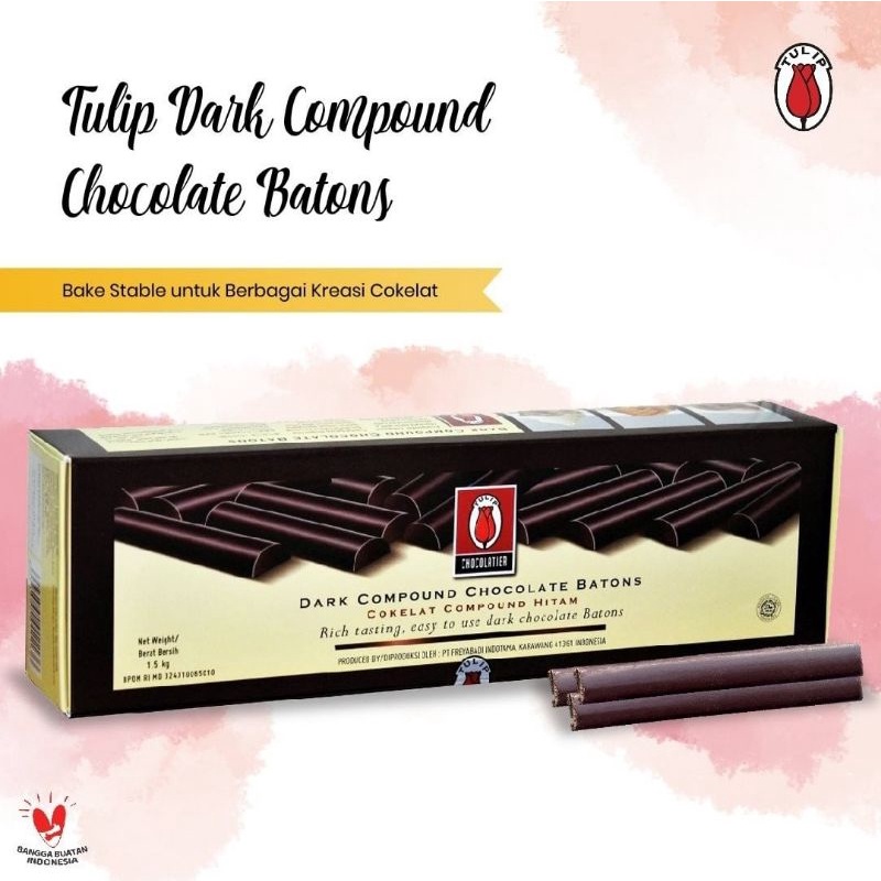 Jual coklat cokelat dark chocolate compound batang batangan baton stick ...