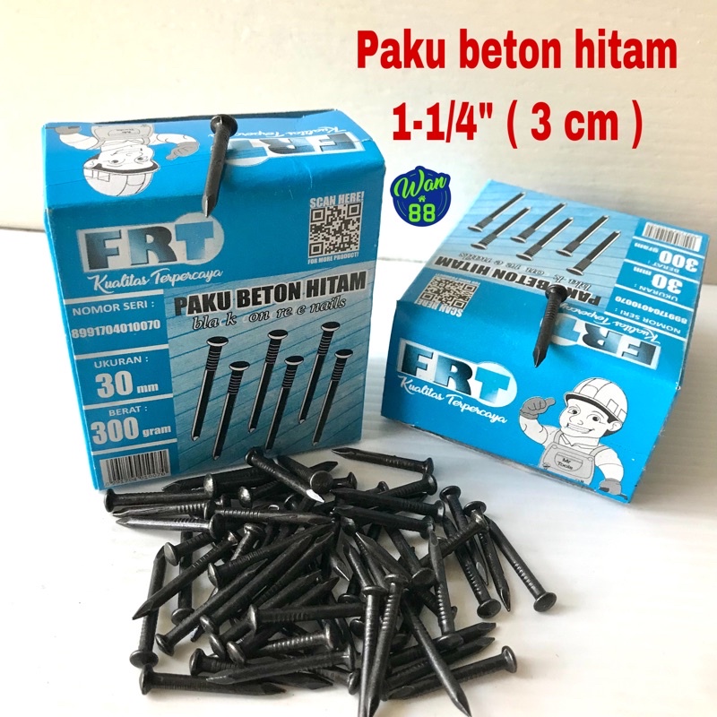 Jual Paku Beton Hitam 1-1/4” FRT 300 gr | Shopee Indonesia