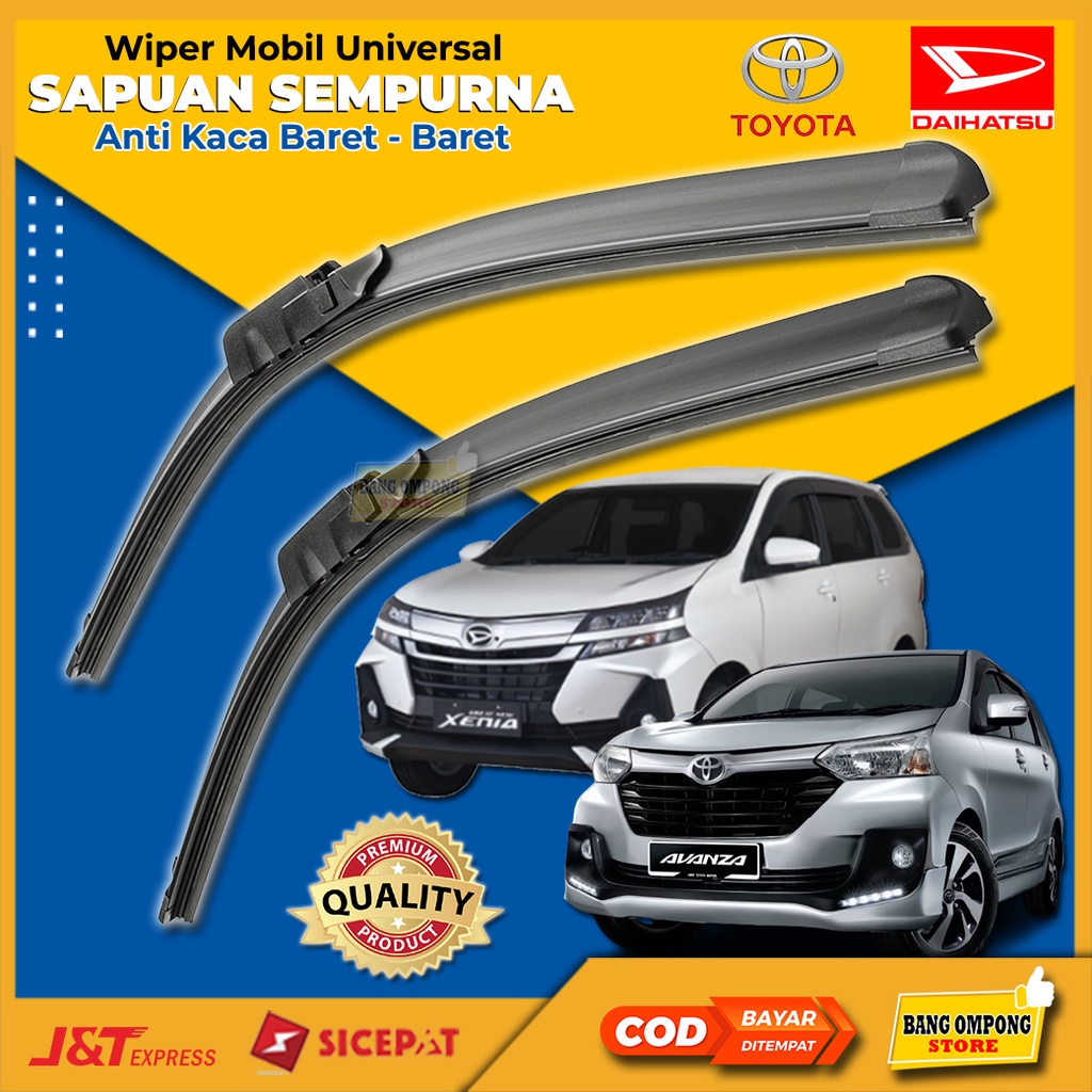 Jual Wiper Mobil Grand New Avanza Xenia Frameless Kaca Mobil Avanza Xenia | Shopee Indonesia
