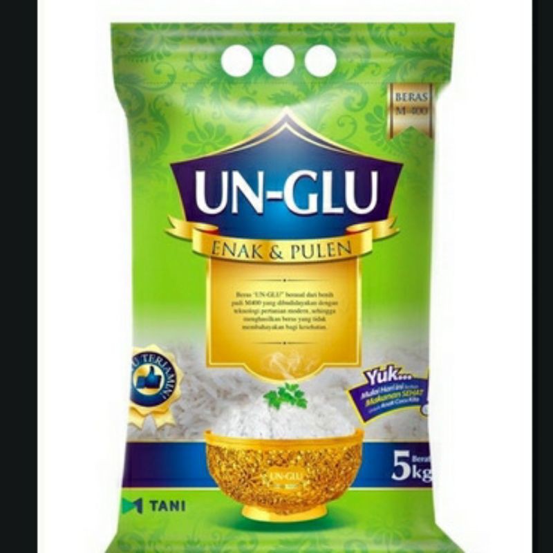 Jual Beras Premium UN-GLU 5kg | Shopee Indonesia