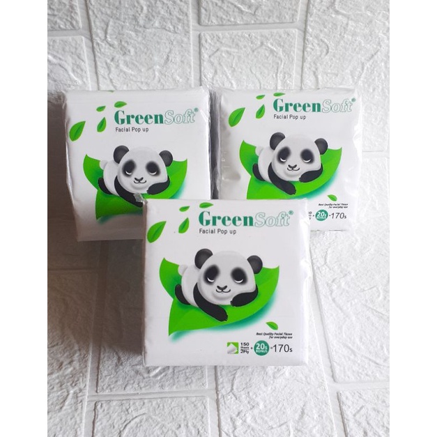 Jual Tisu Green Soft Facial Pop Up tissue 2ply 150sheet + 20sheet ...