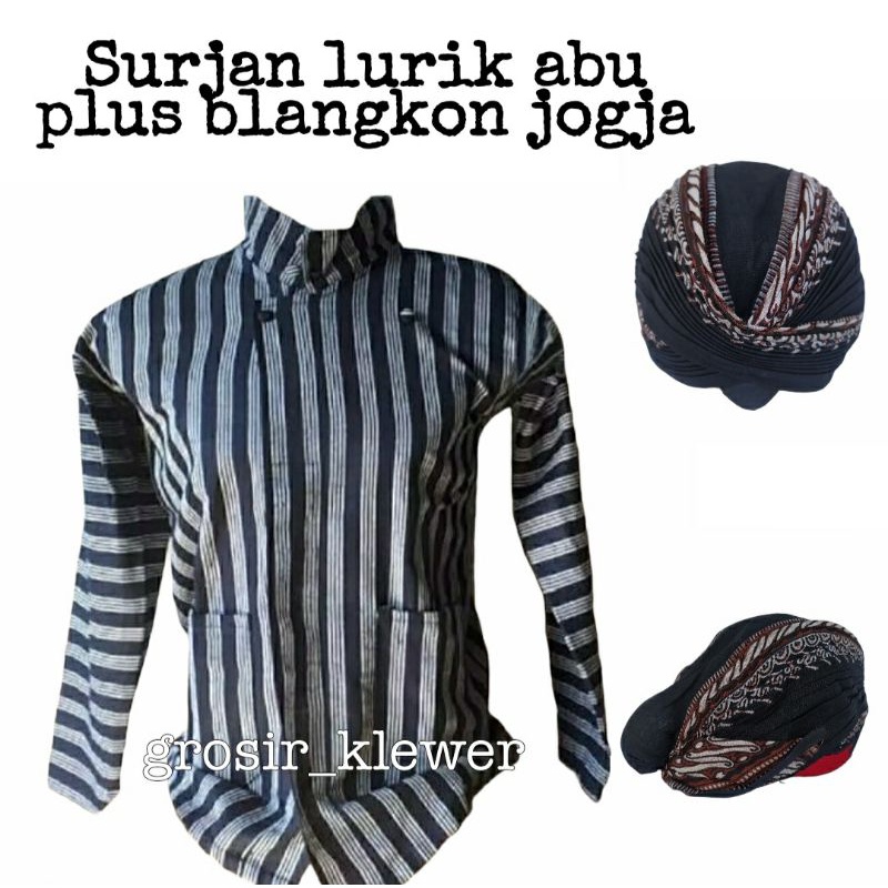 Jual Baju lurik dan blangkon jogja lipat | Baju adat jawa | Baju jawa ...