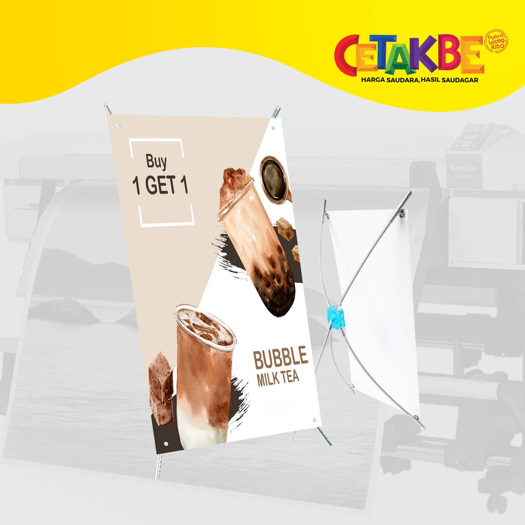 Jual Cetak Mini X-Banner - Mini Standing banner Ukuran 25x40cm (BAHAN ...