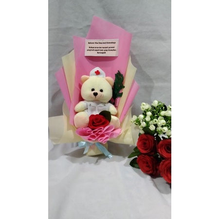 Jual BUKET BONEKA PERAWAT#BUKET BONEKA WISUDA COD BANDUNG#BUKET BONEKA ...