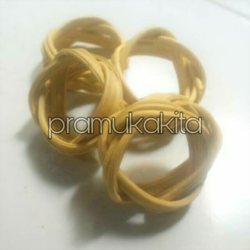 Jual (SIAP DIKIRIM)grosir kolong hasduk Ring rotan pramuka(100biji ...