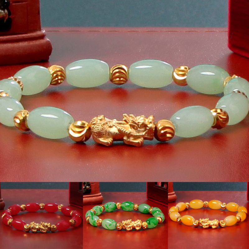 Jual GELANG PRIA & WANITA LUCKY WOMEN JADE PIXIU BRECELET | Shopee ...