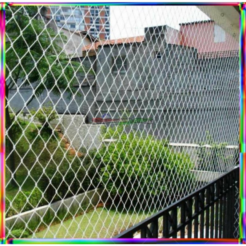 Jual Jaring tambang nilon 6mm pengaman tangga balkon playground tahan ...