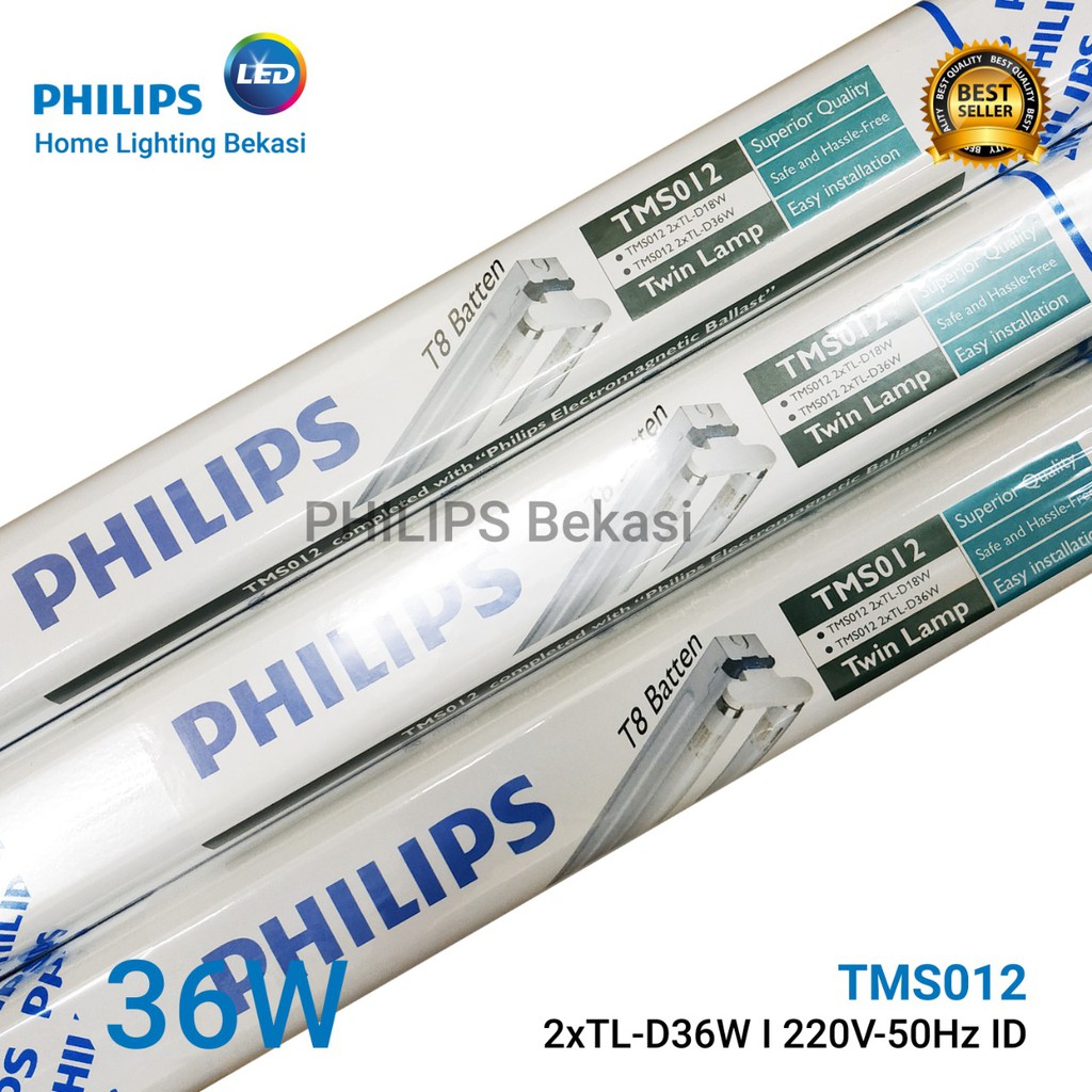 Jual Lampu Balok PHILIPS Simbat TMS012 2xTL-D36W I 220V-50Hz ID ...