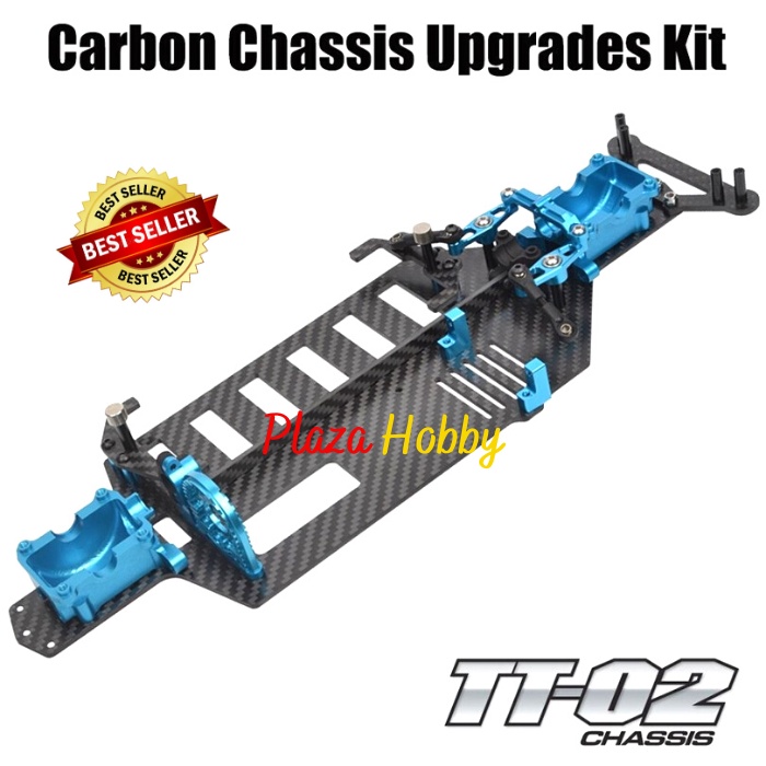 Jual carbon chassis TAMIYA TT-02 XV TAMIYA TT02 upgrade chassis KIT ...