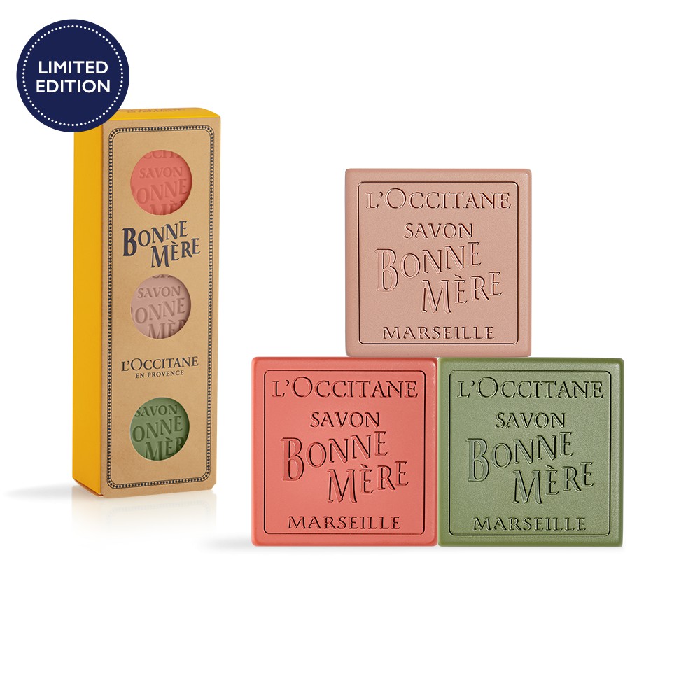 Jual [LIMITED EDITION] Loccitane BONNE MERE ART OF SOAPS 300gr | Shopee ...