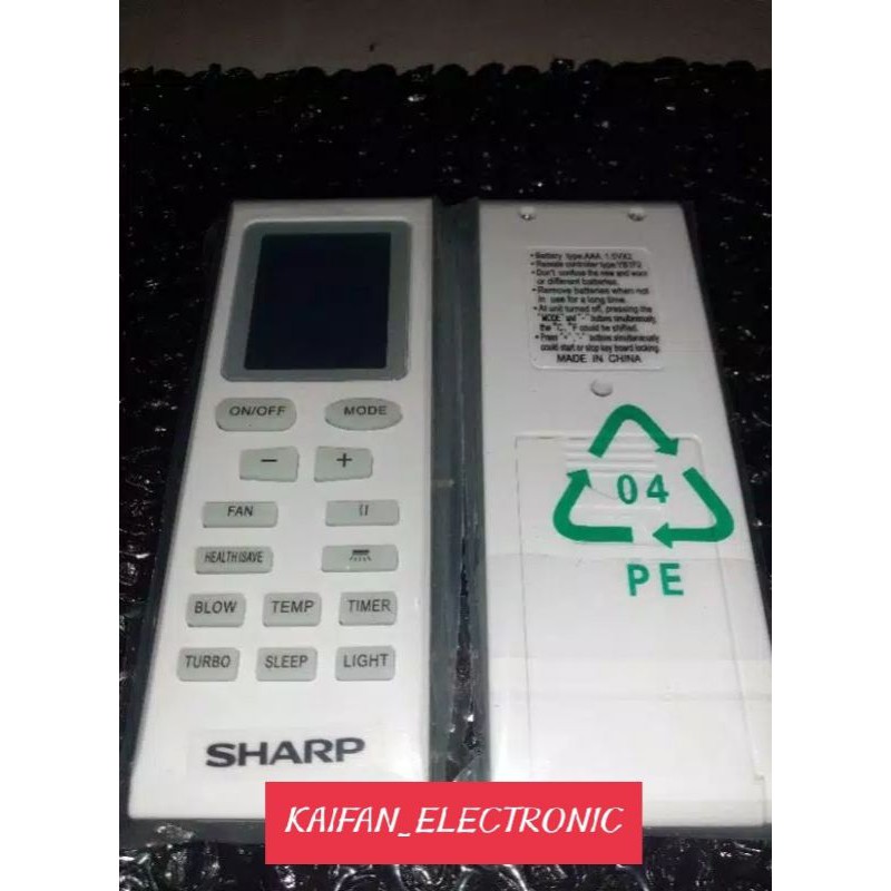 Jual REMOTE AC SPLIT SHARP AH-A5UCY, AH-A9UCY, AH-A12UCY, AH-A18UCY, AH ...