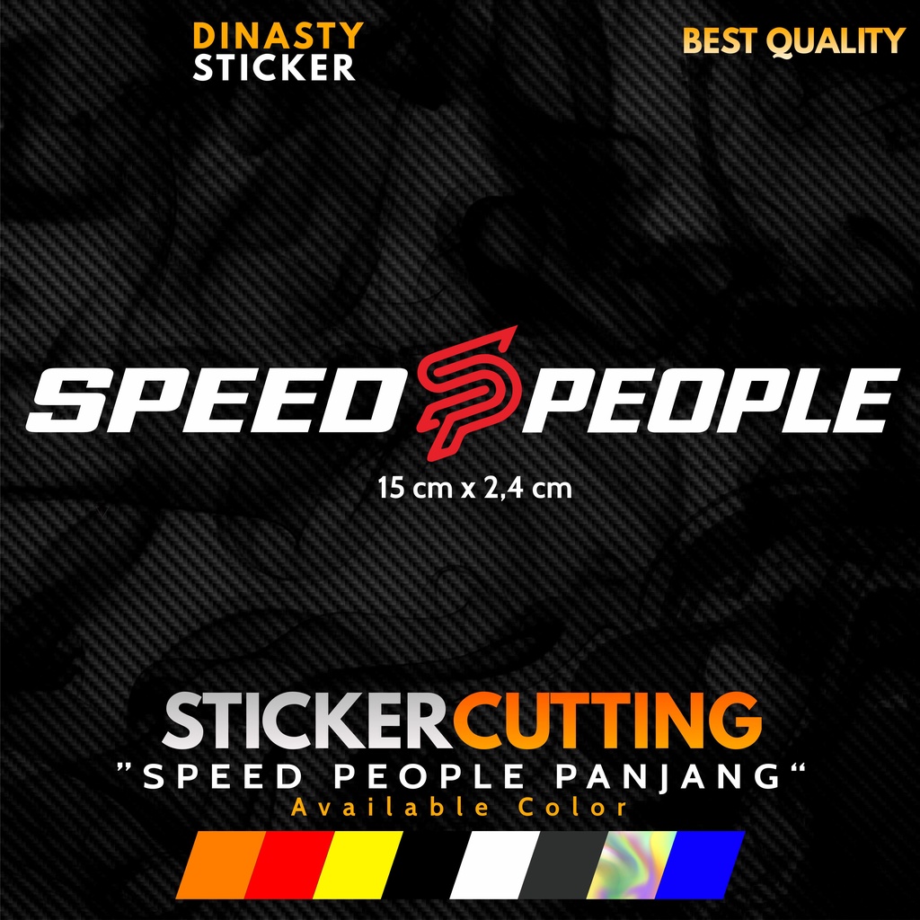 Jual STICKER STIKER CUTTING SPEED PEOPLE PANJANG SP LOGO TEXT | Shopee ...
