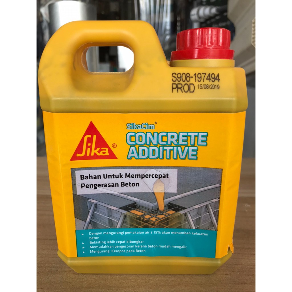 Jual SIKA CIM SIKACIM CONCRETE ADDITIVE 900ml / PENGERAS BETON | Shopee ...