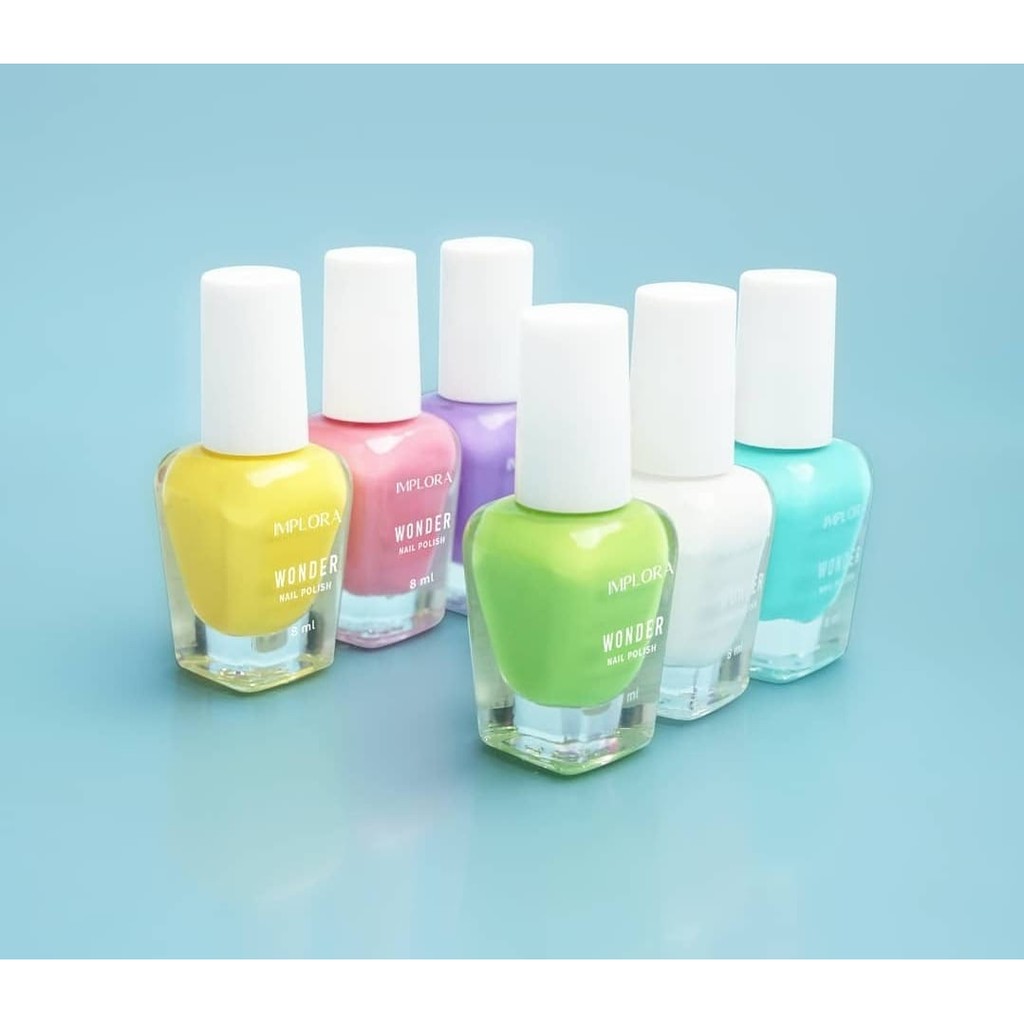 Jual 19727 Implora Nail Polish Red Nudes Bening Pastel 8ml 6 Warna Cat Pewarna Kuku Kutek