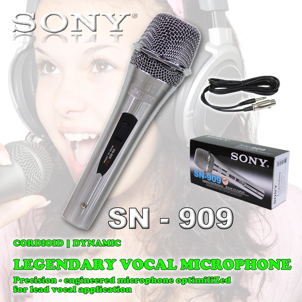 Jual Mic Kabel SN 909 SONY / Microphone Cable SONY SN-909 / Mic SN ...