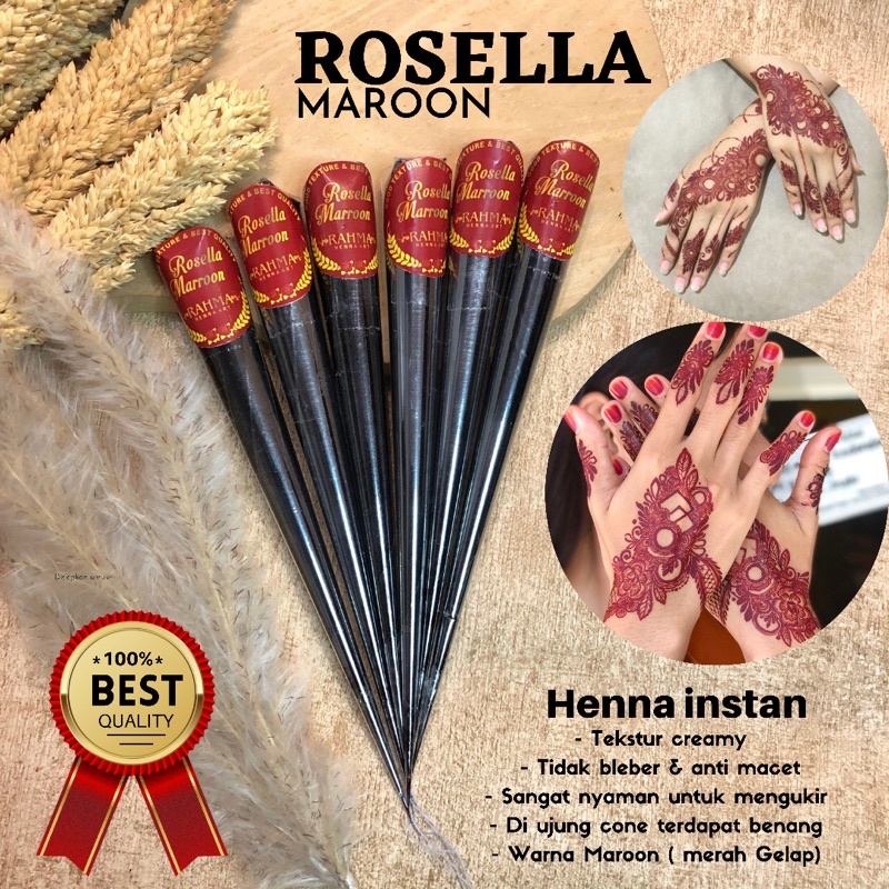 Jual ROSELLA MAROON , HENNA INSTAN BEST SELLER BEST QUALITY ,HENNA ...